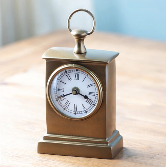 Brass Manor Desk Clock – Kings Homestead